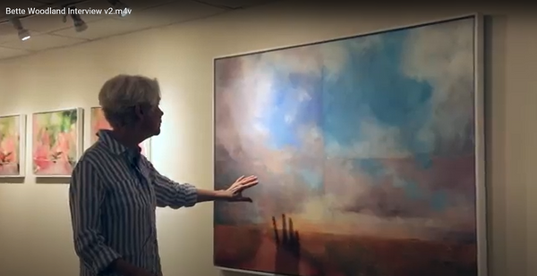 Bette Woodland Speaks About Works in "Smoke Over Water" – Soul Gallery Inc